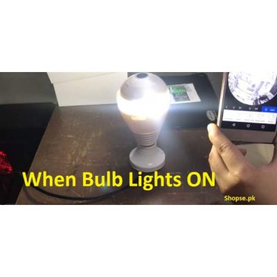 Get Ip Wireless Panoramic Hidden Bulb Camera at best Price in Pakistan